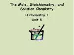 PPT - Stoichiometry and the Mole PowerPoint Presentation, free download ...