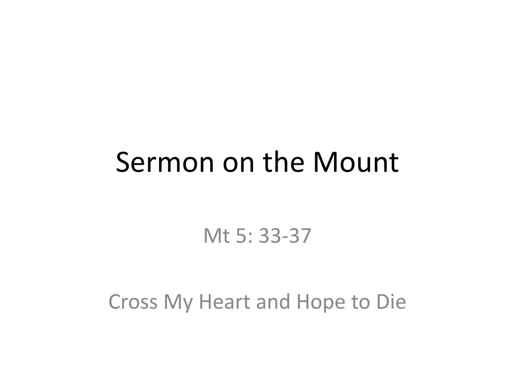PPT - Sermon on the Mount PowerPoint Presentation, free download - ID ...