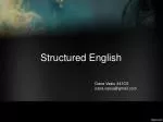 PPT - Structured English PowerPoint Presentation, free download - ID:303189