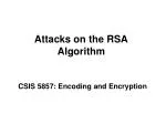 PPT - RSA ALGORITHM PowerPoint Presentation, free download - ID:1522700