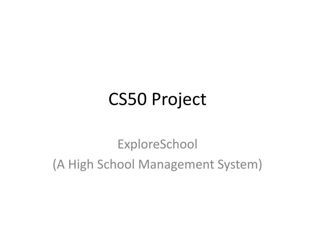 PPT - CS50 Project PowerPoint Presentation, free download - ID:4679150