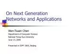 PPT - Next generation networks PowerPoint Presentation, free download ...