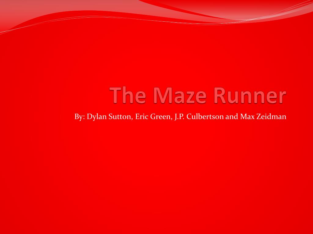 PPT - The Maze Runner PowerPoint Presentation, free download - ID:4681282