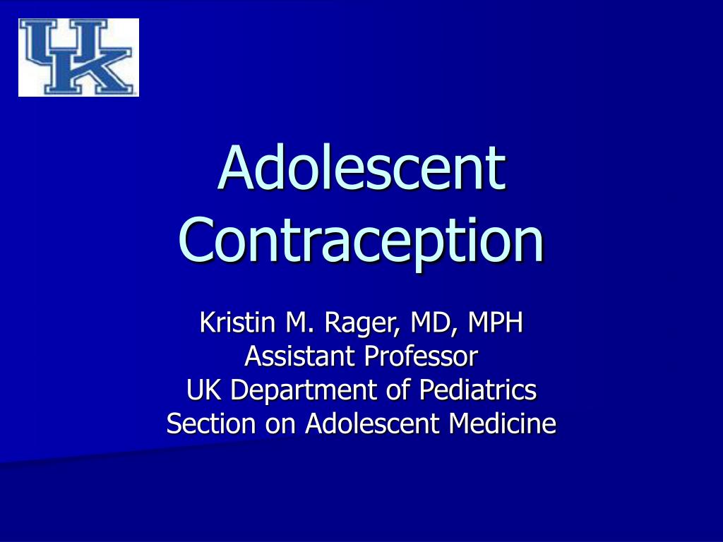 PPT - Adolescent Contraception PowerPoint Presentation, free download ...