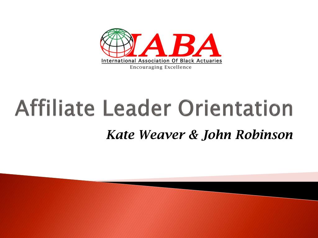 PPT - Affiliate Leader Orientation PowerPoint Presentation, free ...