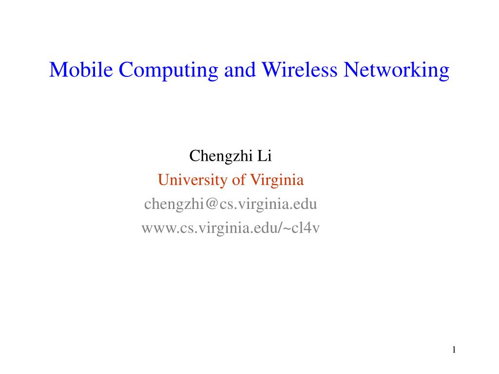 Ppt Mobile Computing And Wireless Networking Powerpoint Presentation 1166