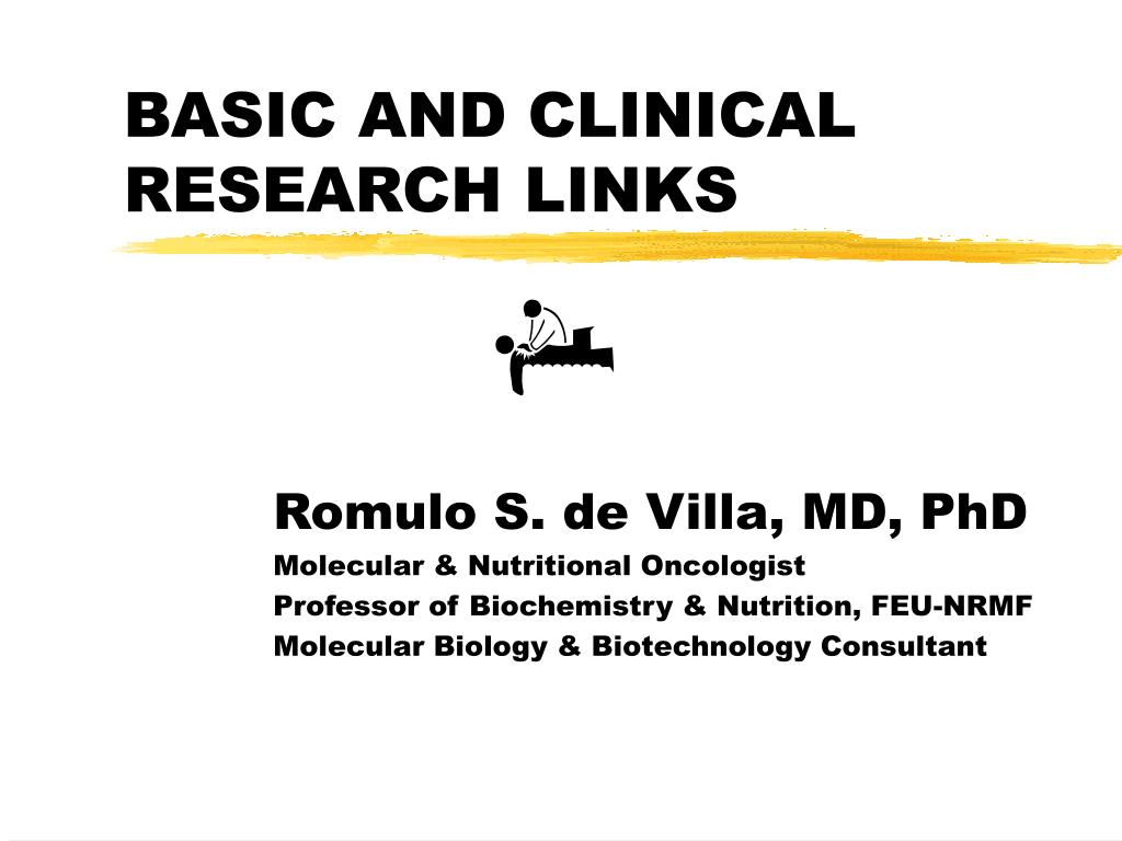 PPT - BASIC AND CLINICAL RESEARCH LINKS PowerPoint Presentation, free ...