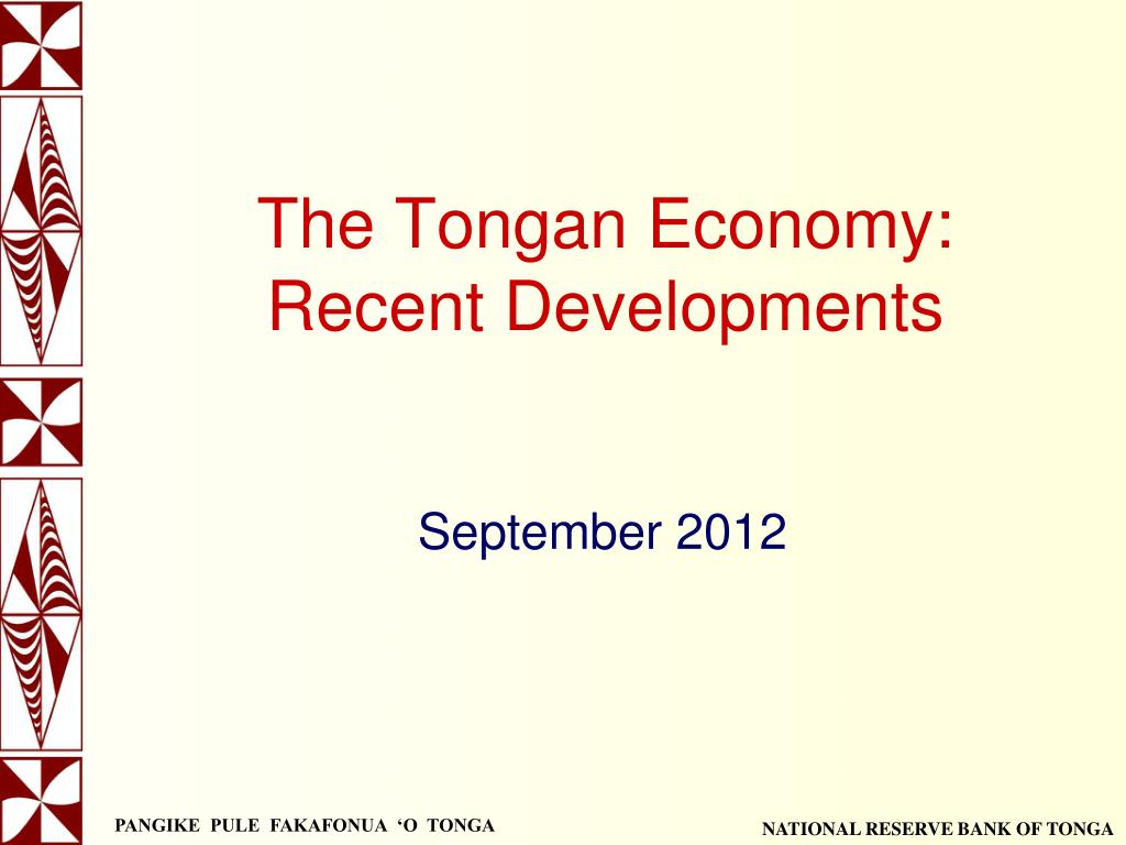 PPT - The Tongan Economy: Recent Developments PowerPoint Presentation ...