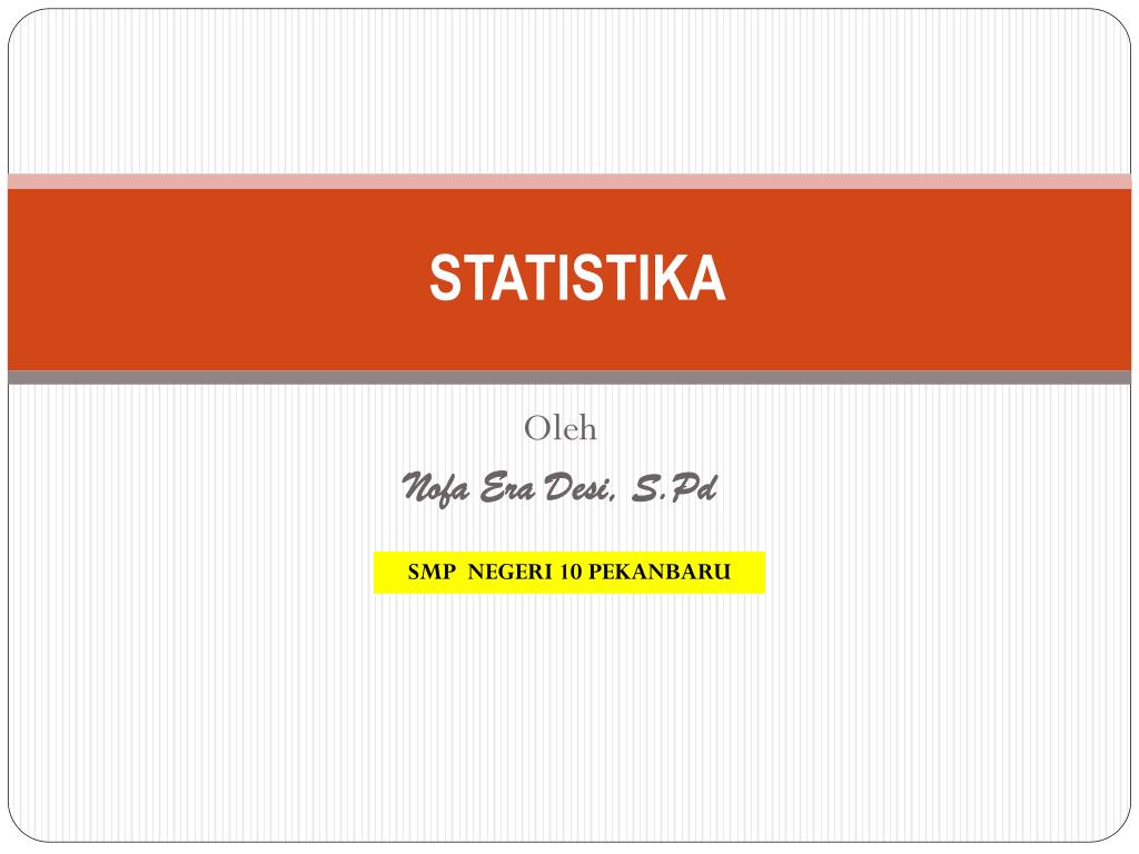 PPT - STATISTIKA PowerPoint Presentation, free download - ID:4689439
