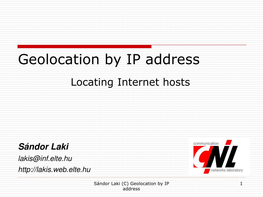 PPT - Geolocation by IP address PowerPoint Presentation, free download ...