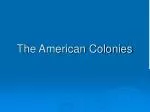 PPT - The American Colonies and Their Government Chapter 4 PowerPoint ...