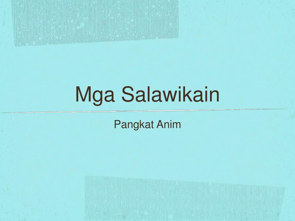 PPT - Mga Salawikain PowerPoint Presentation, free download - ID:4694307