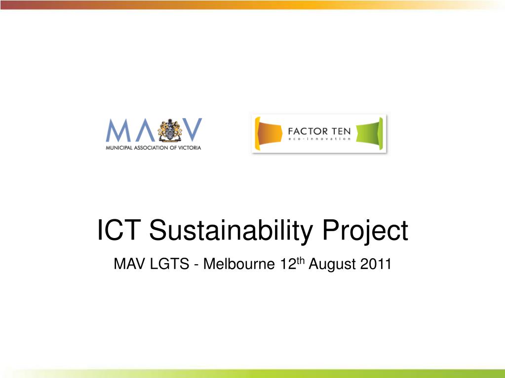 PPT - ICT Sustainability Project PowerPoint Presentation, free download ...