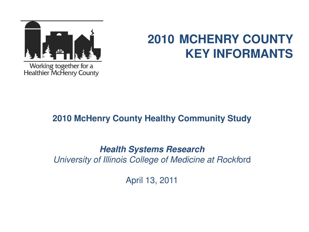PPT - 2010 MCHENRY COUNTY KEY INFORMANTS PowerPoint Presentation, free ...