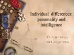 PPT - Individual Differences, Mental Ability, and Personality ...