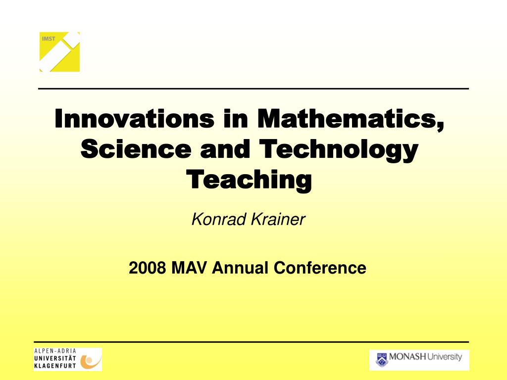 PPT - Innovations in Mathematics, Science and Technology Teaching ...
