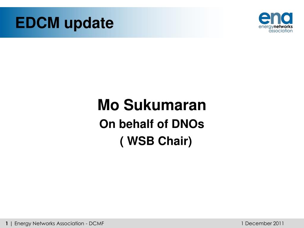 PPT - EDCM update PowerPoint Presentation, free download - ID:4706562