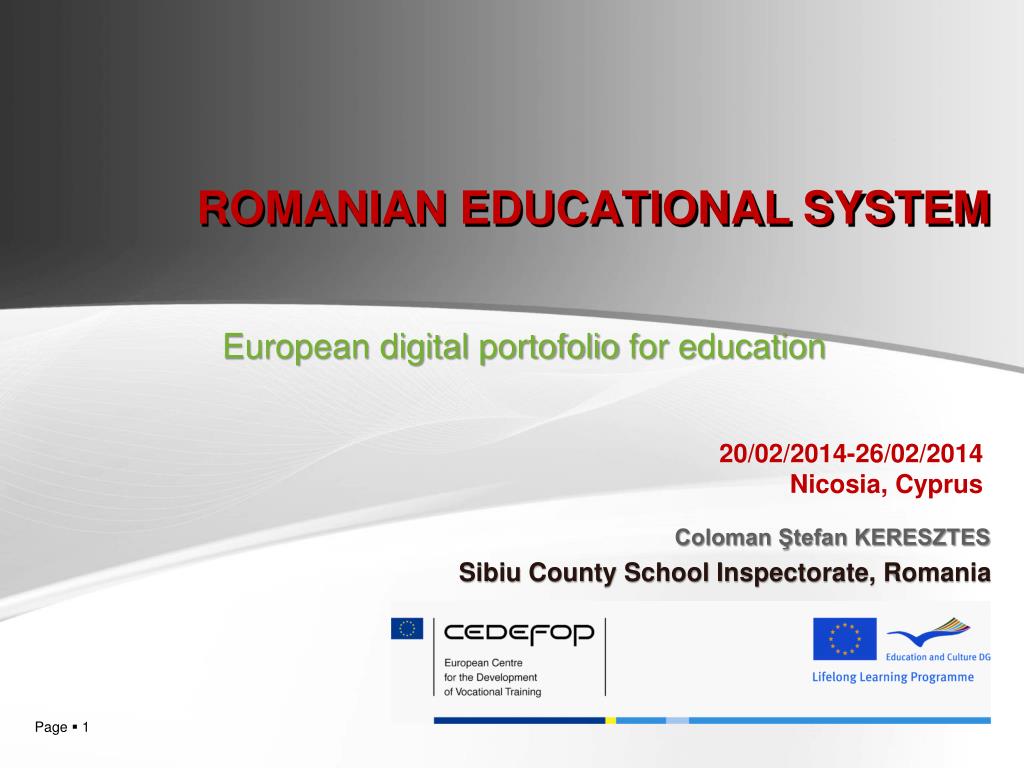 PPT - ROMANIAN EDUCATIONAL SYSTEM PowerPoint Presentation, free ...
