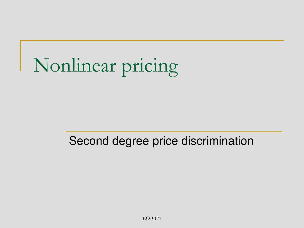 PPT - Nonlinear pricing PowerPoint Presentation, free download - ID:4708396
