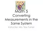 PPT - Converting Measurements PowerPoint Presentation, free download ...