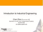 PPT - ISE 195 Introduction to Industrial Engineering PowerPoint ...