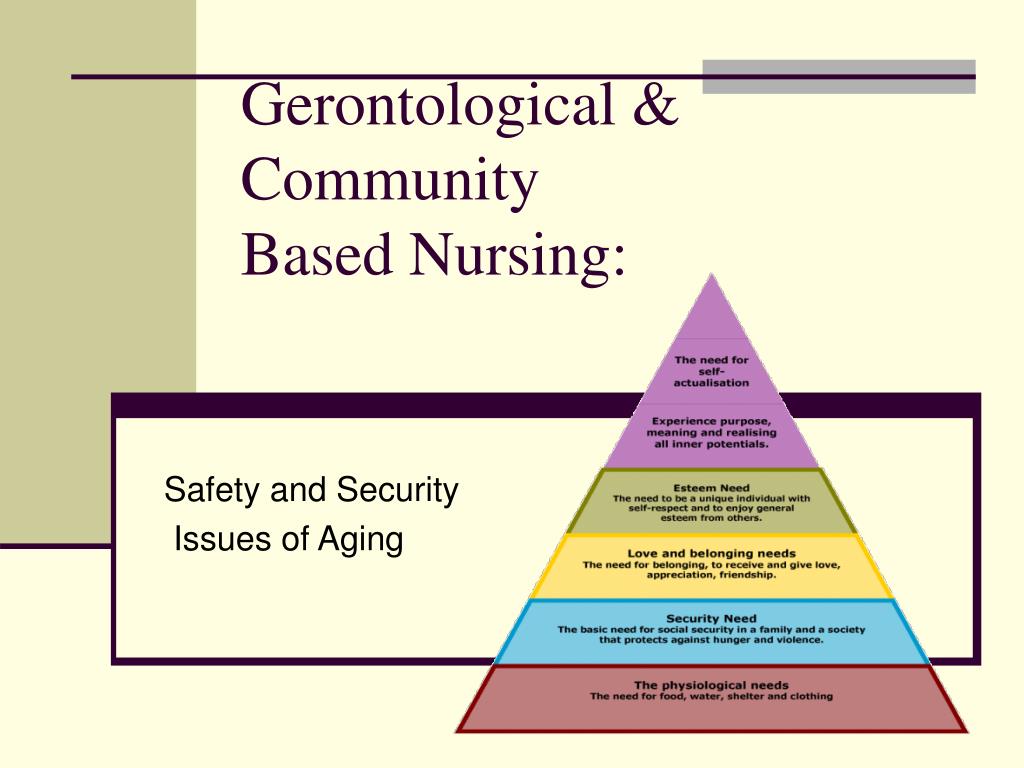 PPT - Gerontological & Community Based Nursing: PowerPoint Presentation ...