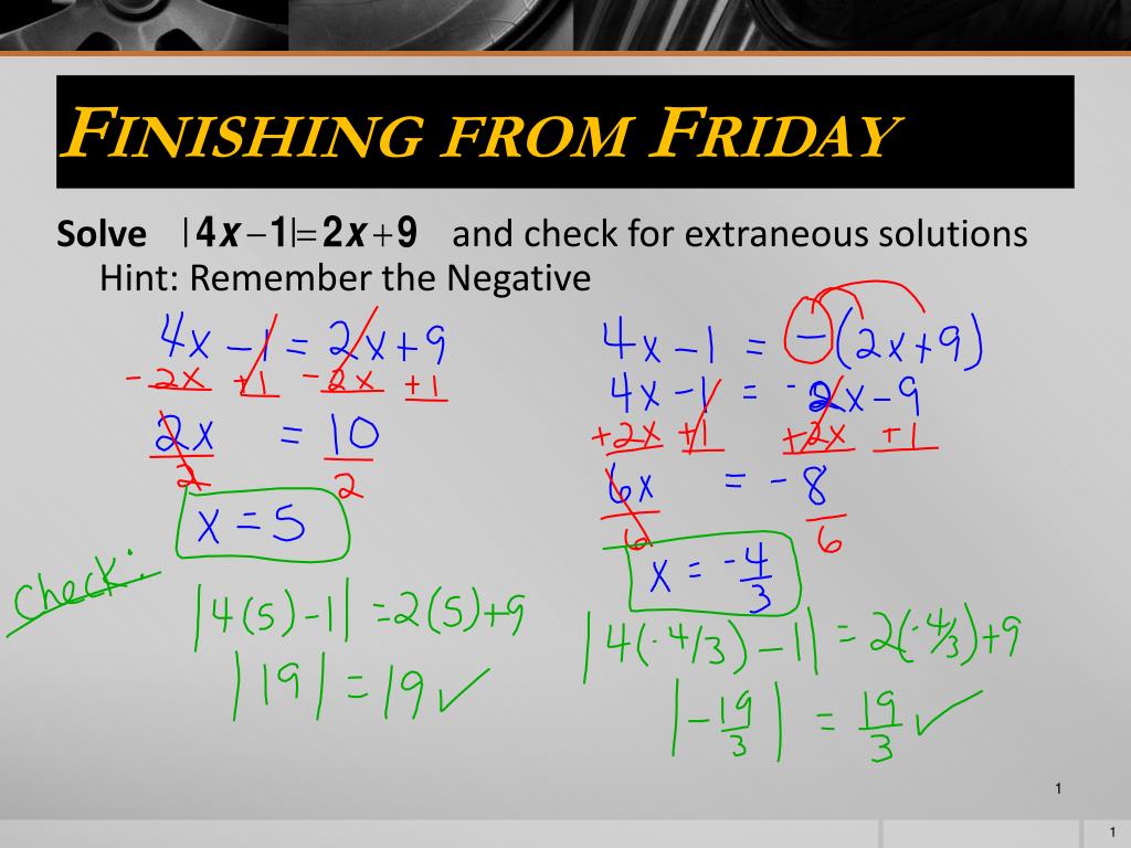 PPT - Finishing from Friday PowerPoint Presentation, free download - ID ...