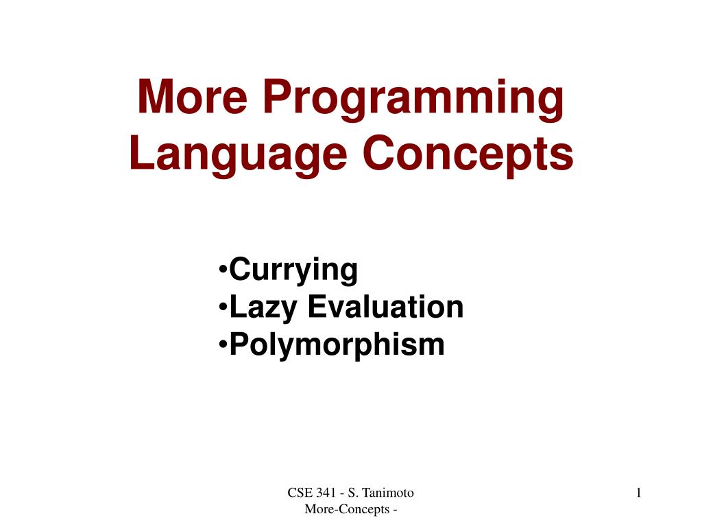 PPT - More Programming Language Concepts PowerPoint Presentation, free ...