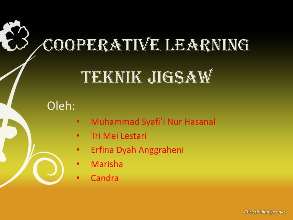 PPT - COOPERATIVE LEARNING TEKNIK JIGSAW PowerPoint Presentation, free ...