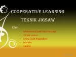 PPT - Il Cooperative Learning Metodo jigsaw PowerPoint Presentation ...