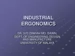 PPT - Industrial Ergonomics PowerPoint Presentation, free download - ID ...