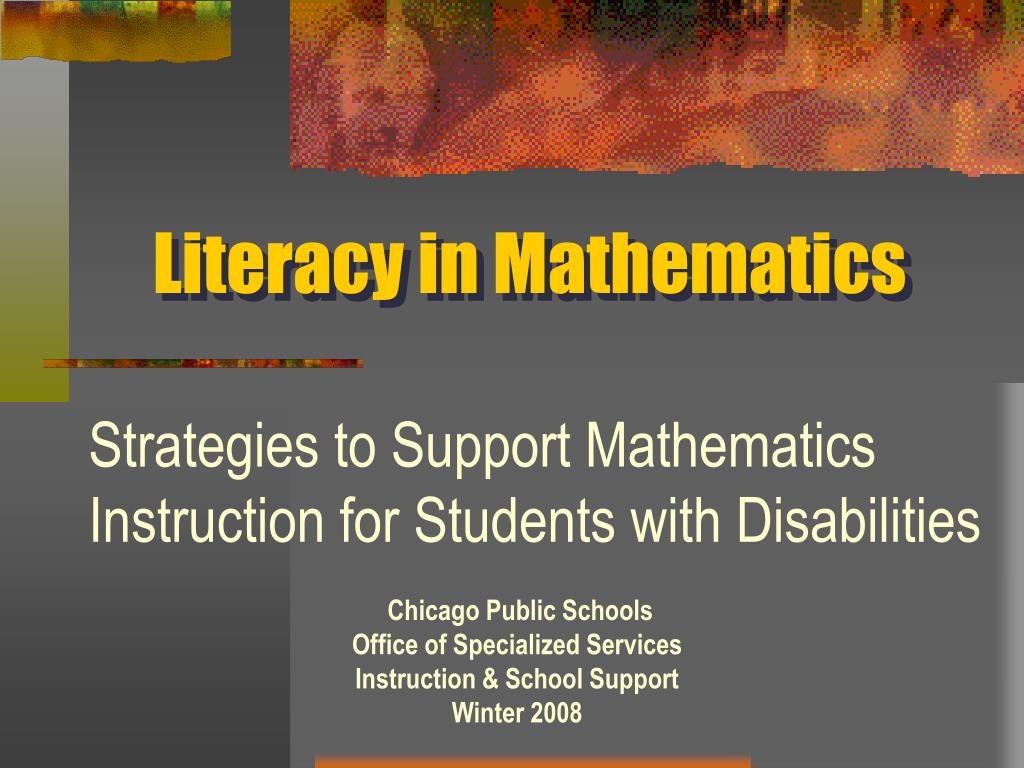 PPT - Literacy in Mathematics PowerPoint Presentation, free download ...
