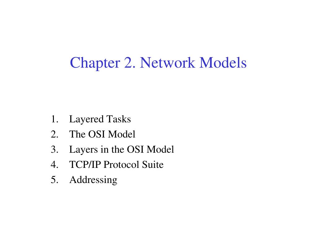 PPT - Chapter 2. Network Models PowerPoint Presentation, free download ...