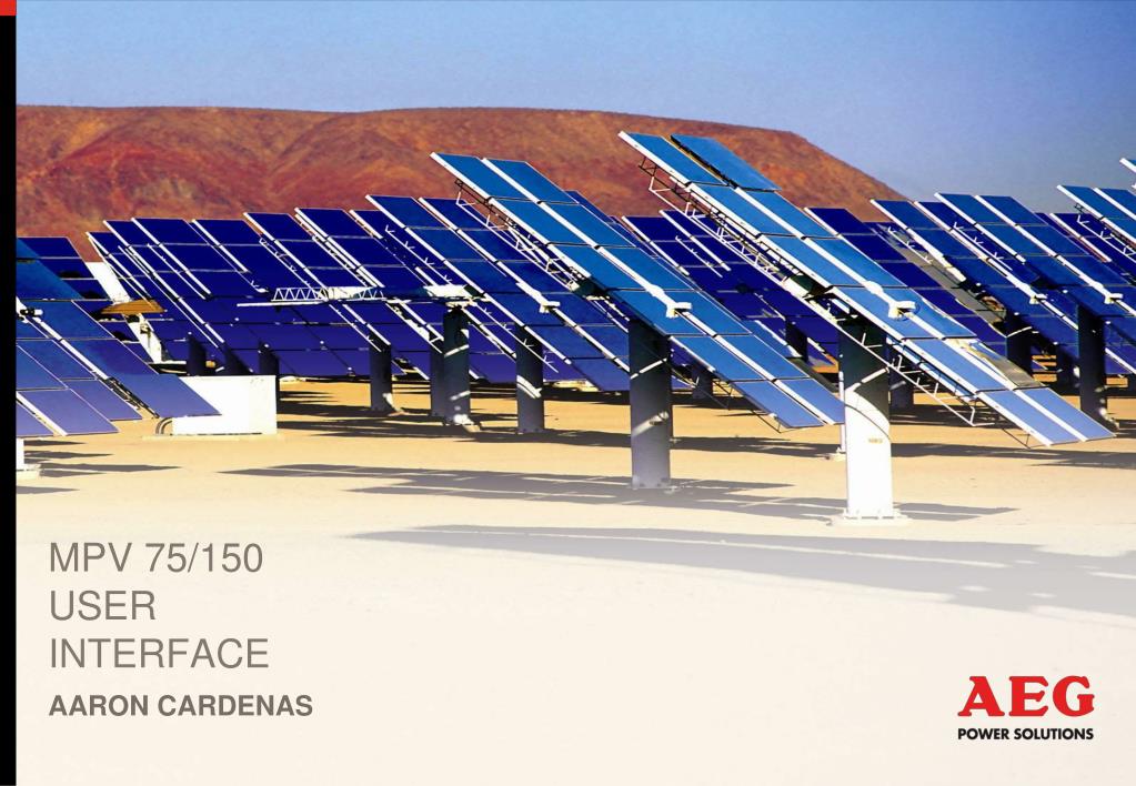 PPT - MPV 75/150 USER INTERFACE PowerPoint Presentation, free download ...