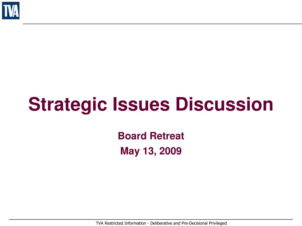 PPT - Strategic Issues Discussion PowerPoint Presentation, free ...