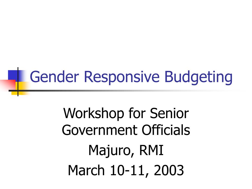 PPT - Gender Responsive Budgeting PowerPoint Presentation, free ...