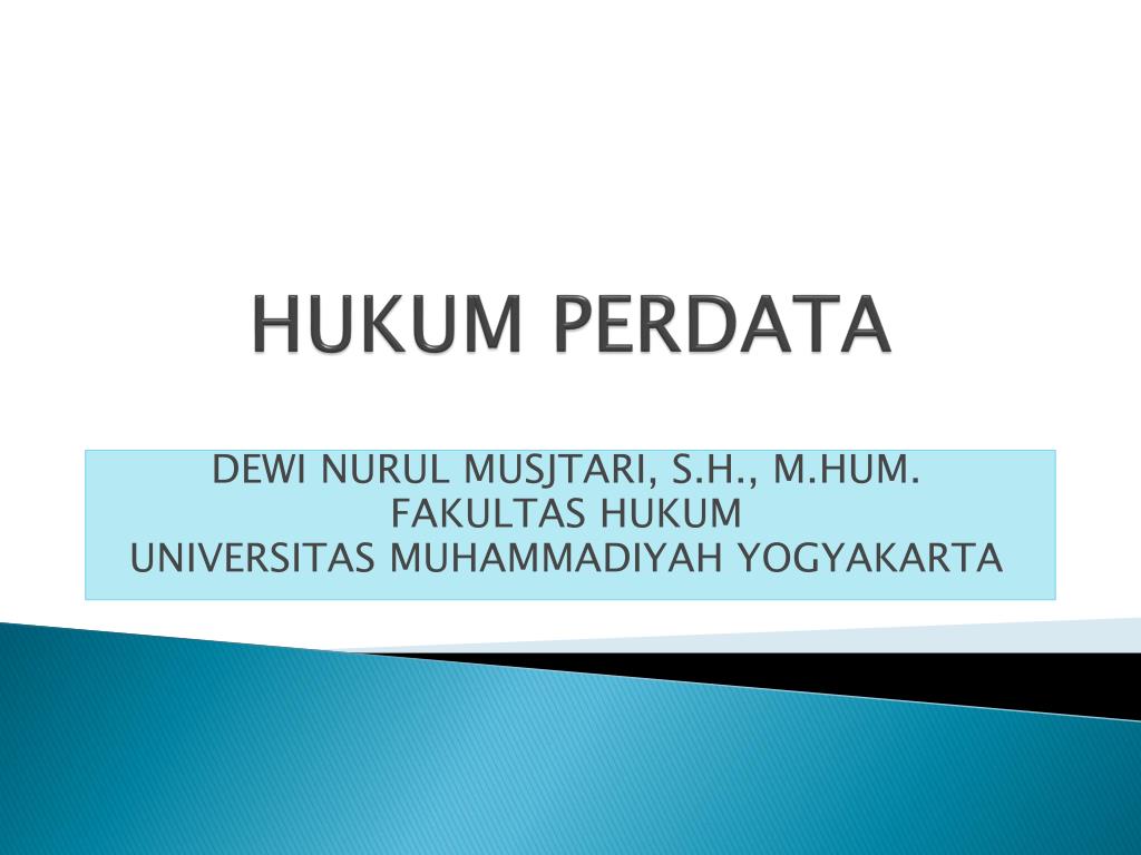 PPT - HUKUM PERDATA PowerPoint Presentation, free download - ID:4725306