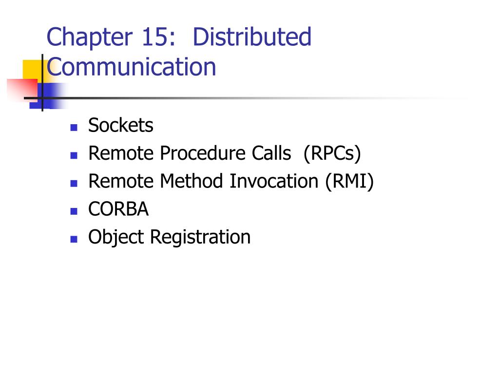 PPT - Chapter 15: Distributed Communication PowerPoint Presentation ...