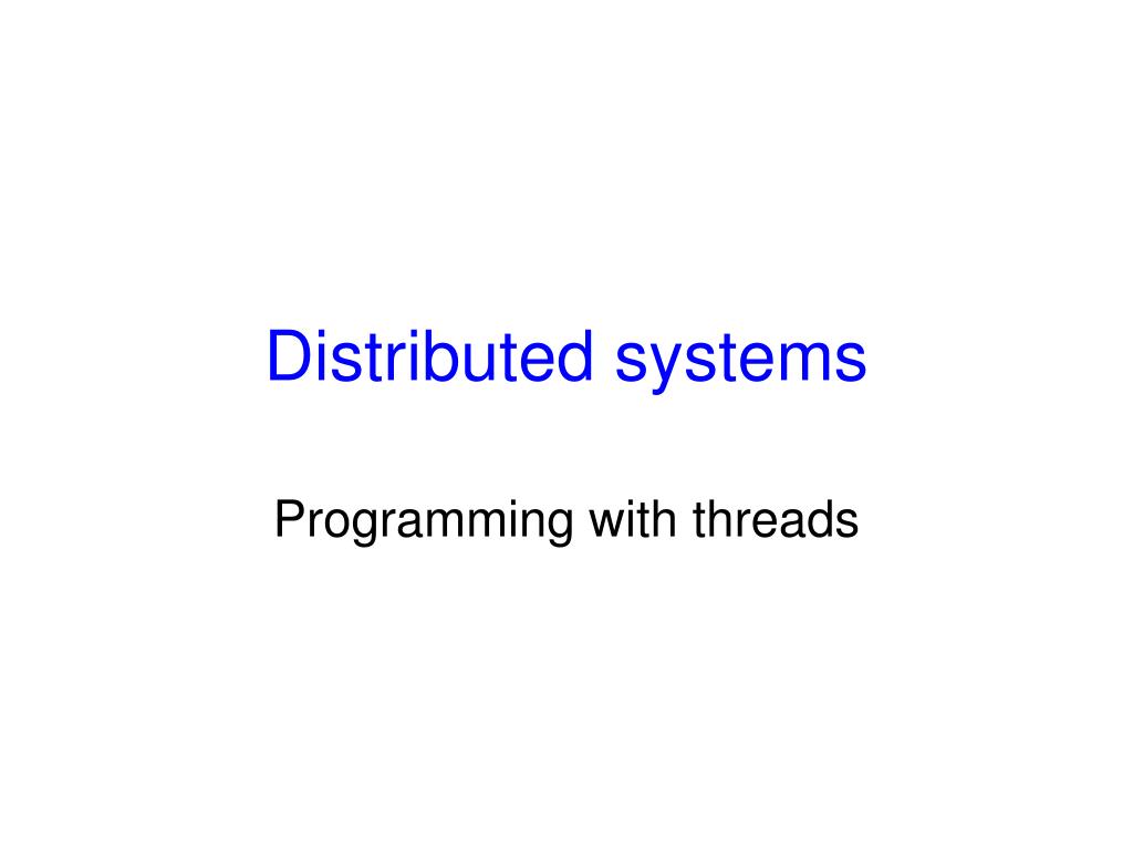 PPT - Essentials of Distributed Systems Programming and RPC Concepts PowerPoint Presentation ...