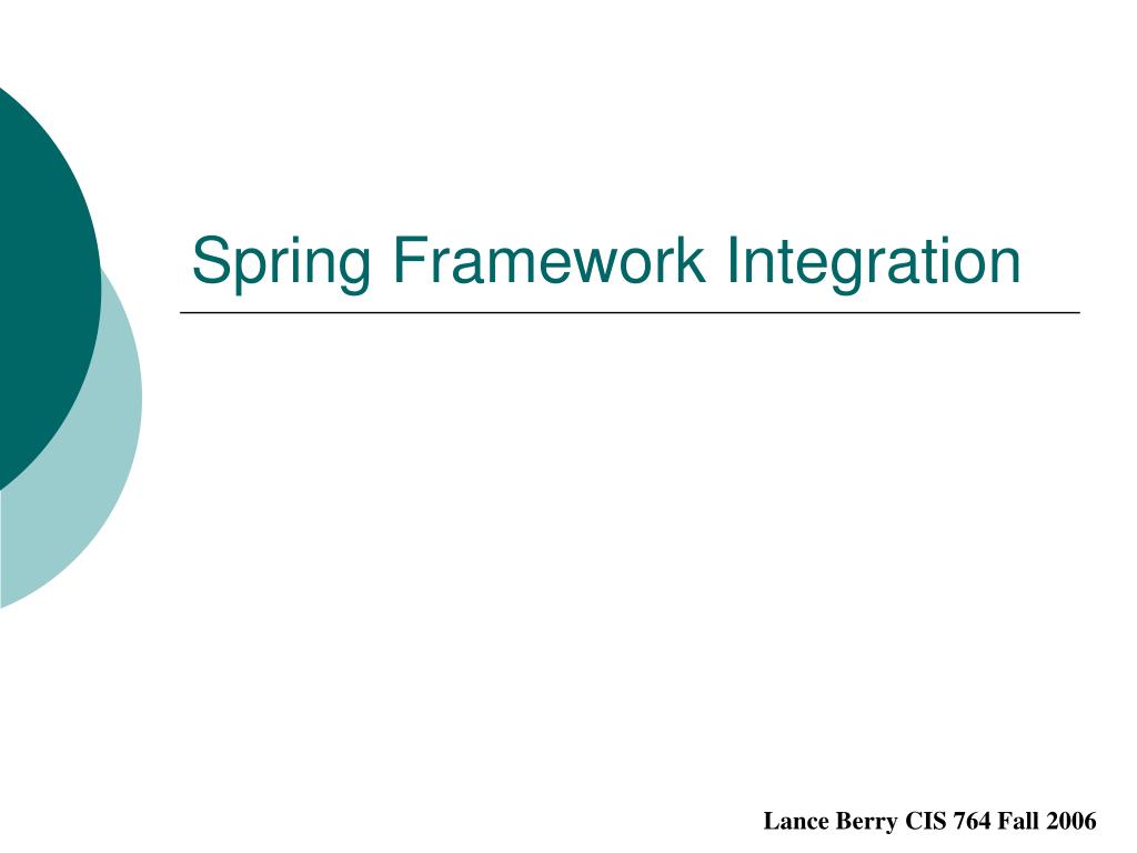 PPT - Spring Framework Integration PowerPoint Presentation, free ...