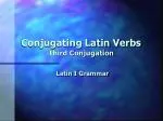 PPT - Conjugating Latin Verbs Second Conjugation PowerPoint ...