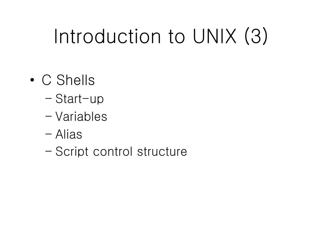PPT - Introduction to UNIX (3) PowerPoint Presentation, free download ...