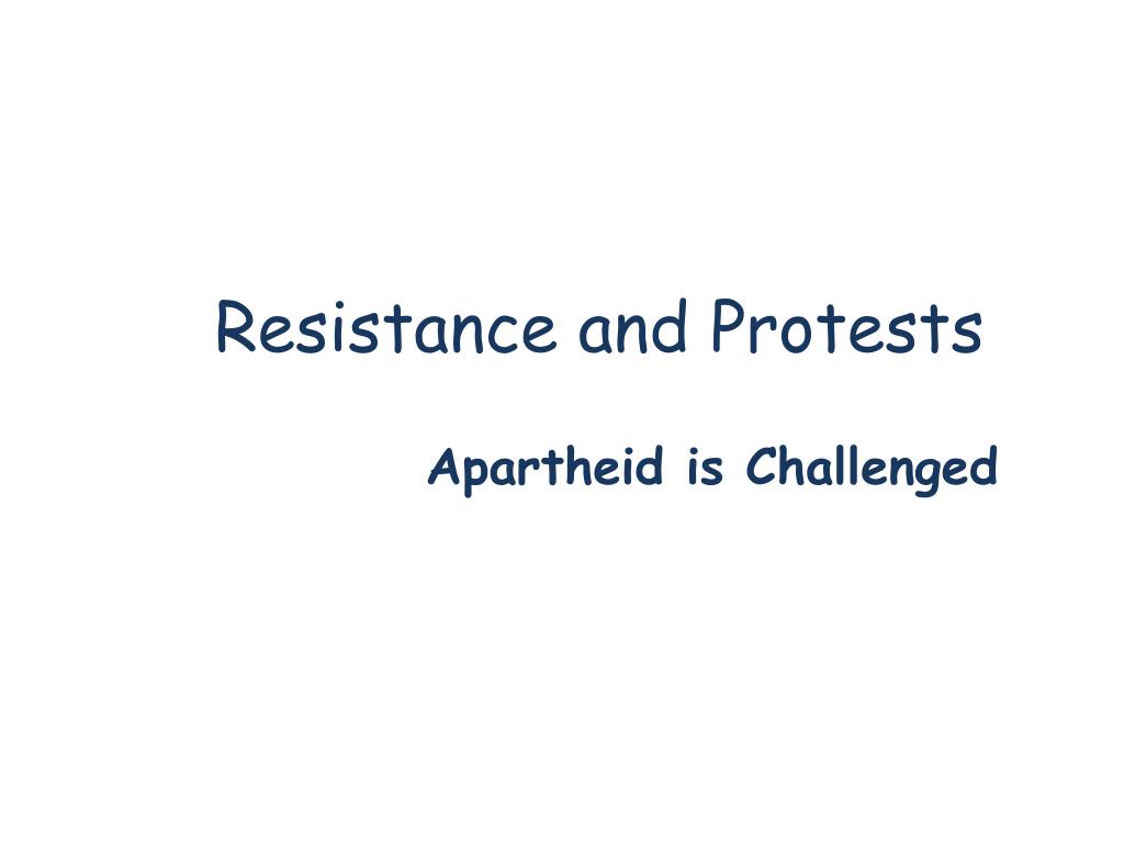 PPT - Resistance and Protests PowerPoint Presentation, free download ...