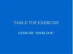 PPT - TABLE TOP EMERGENCY EXERCISE PRACTICUM PowerPoint Presentation ...