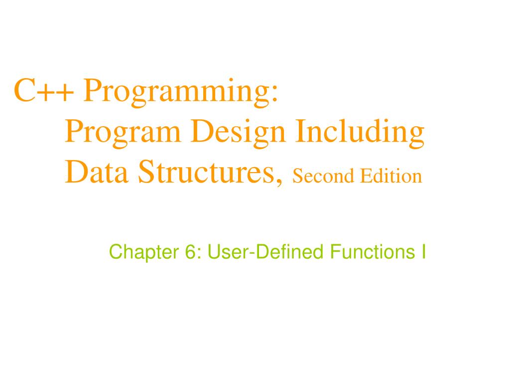 PPT - C++ Programming: Program Design Including Data Structures, Second Edition PowerPoint ...