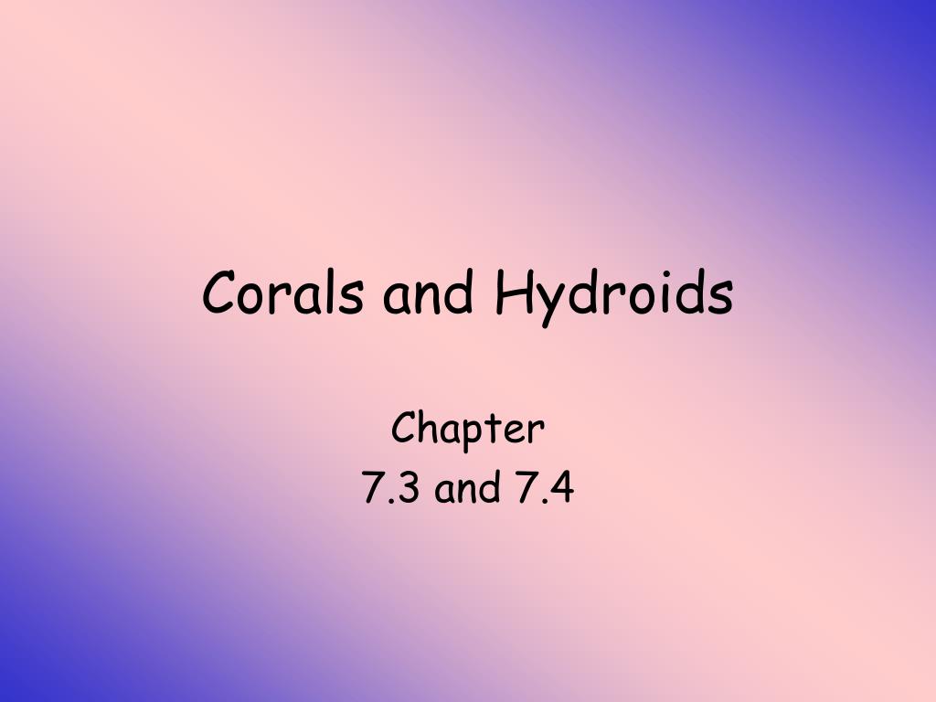 PPT - Corals and Hydroids PowerPoint Presentation, free download - ID ...