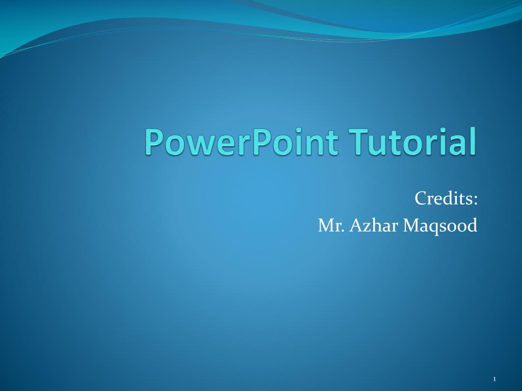 PPT - PowerPoint Tutorial PowerPoint Presentation, free download - ID ...