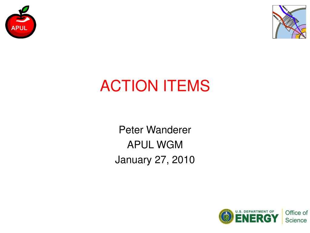 PPT - ACTION ITEMS PowerPoint Presentation, free download - ID:4733688