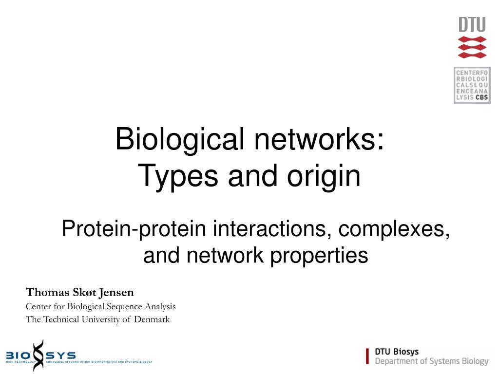 PPT - Biological networks: Types and origin PowerPoint Presentation ...