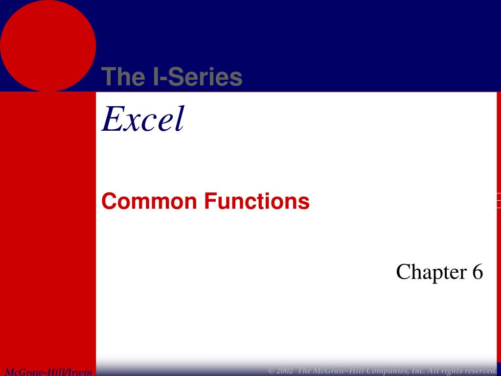 PPT - Common Functions PowerPoint Presentation, free download - ID:4734881